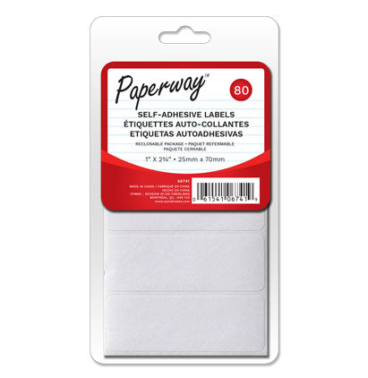 PAPERWAY® 80 SELF-ADHESIVE LABELS — Everyday Office Supplies