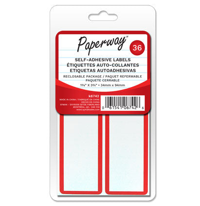 PAPERWAY® 36 SELF-ADHESIVE LABELS — Everyday Office Supplies