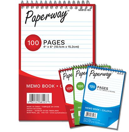 PAPERWAY® NOTEBOOK - 100 TOP SPIRAL 10.1CM X 15.2CM — Everyday Office ...
