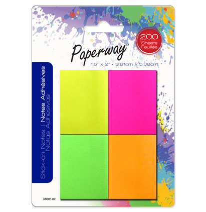 PAPERWAY® STICK-ON NOTES - 200 SHEETS — Everyday Office Supplies